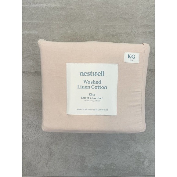 Nestwell | Bedding | Nestwell Washed Linen Cotton 3 Piece King Duvet ...